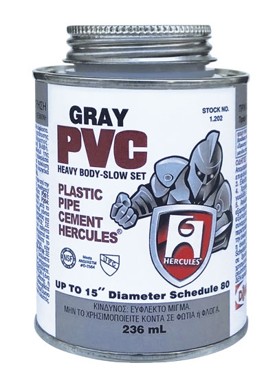 Κόλλα PVC Hercules άχρωμη για πλαστικούς σωλήνες – Dimco e-shop