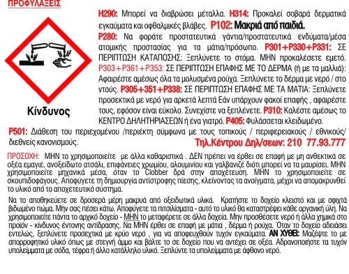 Clobber Ισχυρότατο Αποφρακτικό